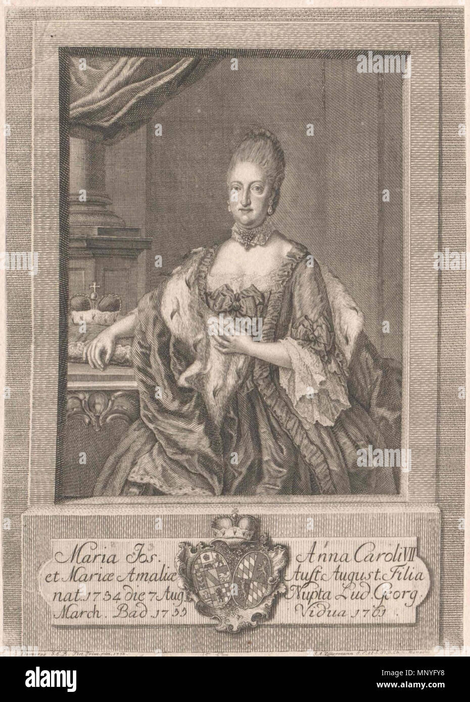 Bavaria maria anna josepha of hi-res stock photography and images - Alamy