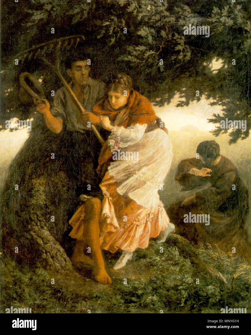 Thunder-storm (sketch) circa 1875. 1284 Zivatar Stock Photo - Alamy