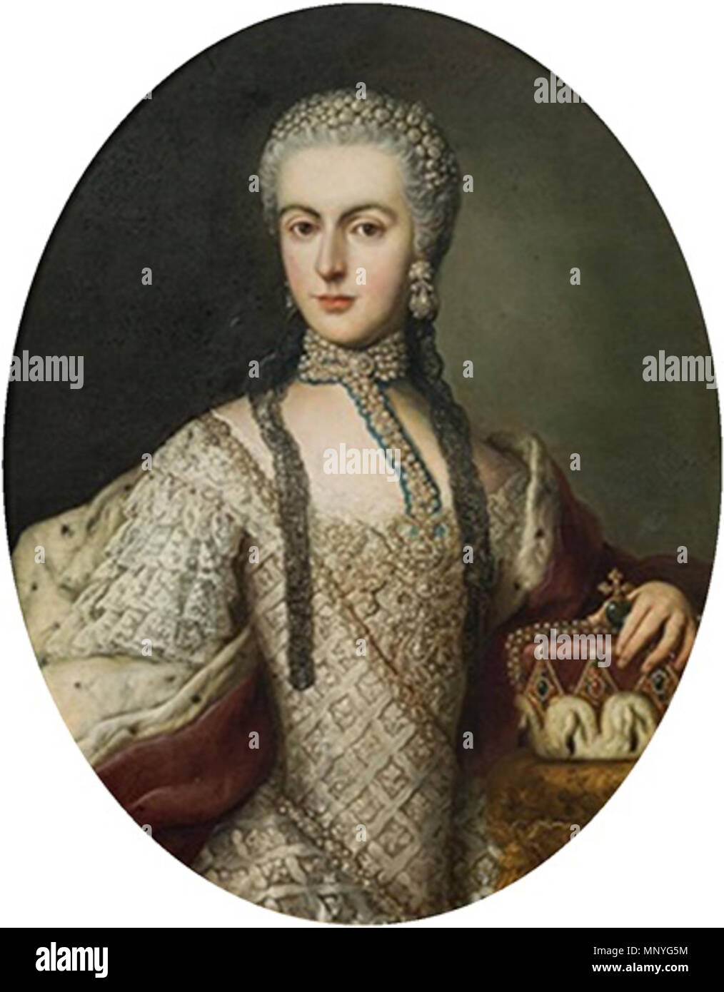 . English: Portrait of Isabella of Parma (1741-1763) . 18th century ...