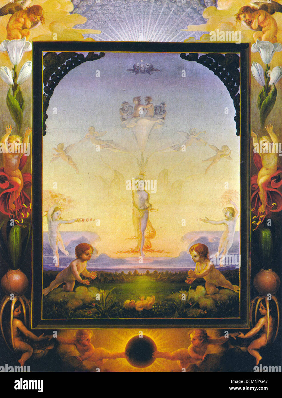 Der Morgen 1808. 1079 Runge, Philipp Otto - Der Morgen - 1808 Stock ...