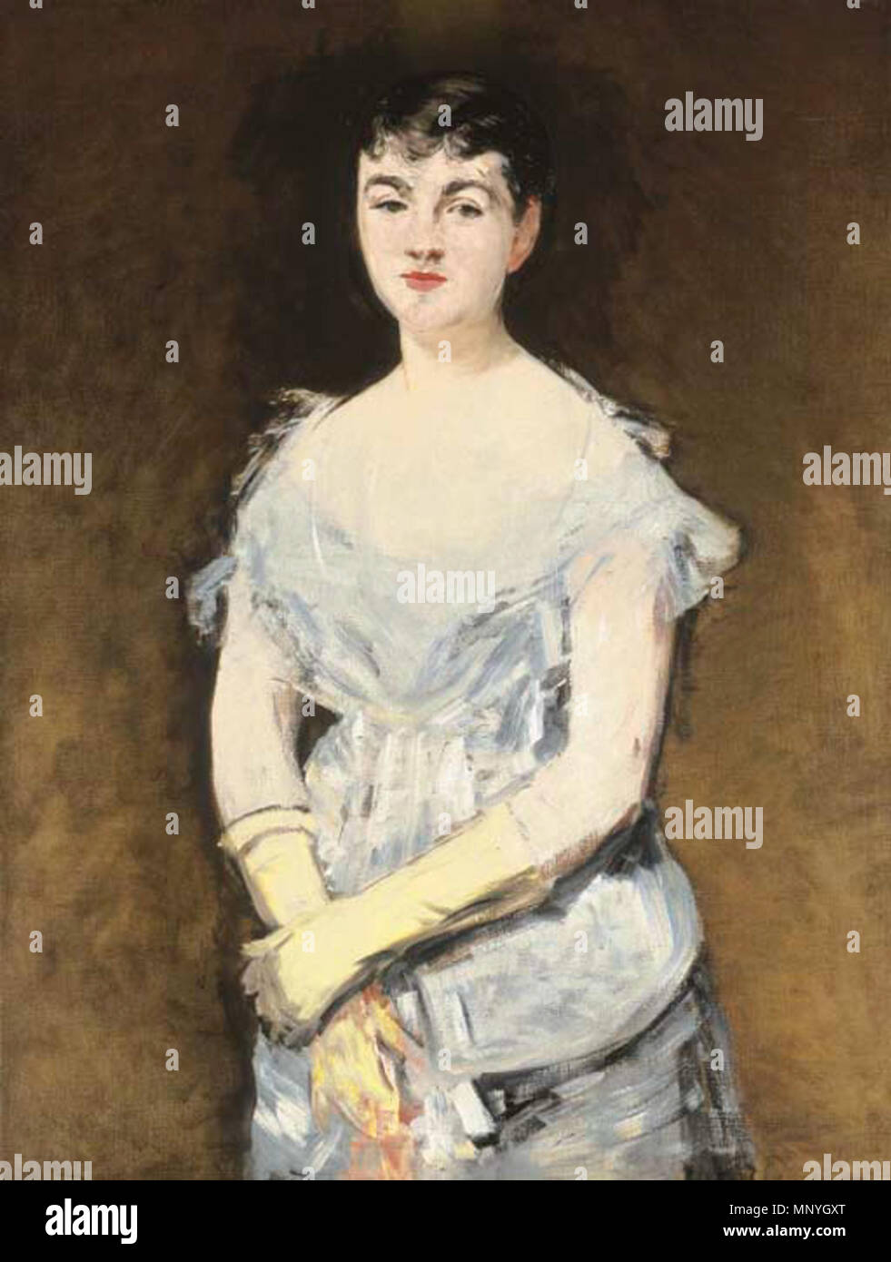 1289 Édouard Manet - Portrait de Mademoiselle Isabelle Lemonnier Stock ...