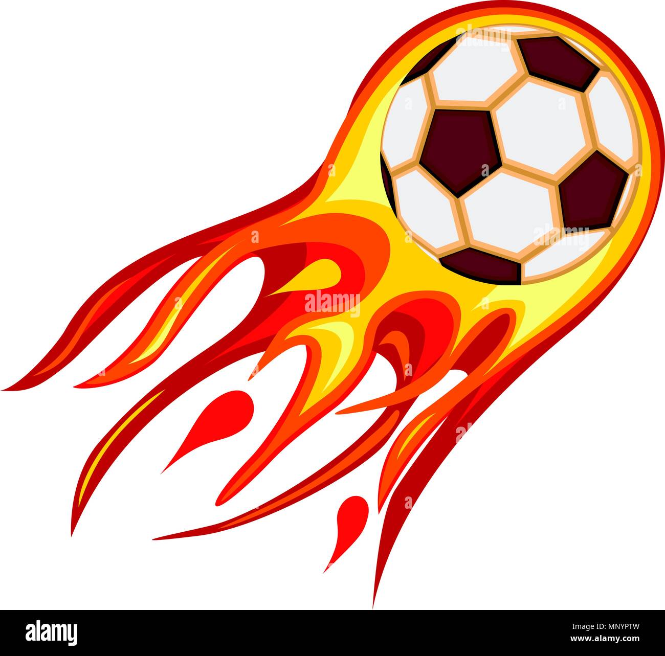 Cartoon flaming football hi-res stock photography and images - Alamy
