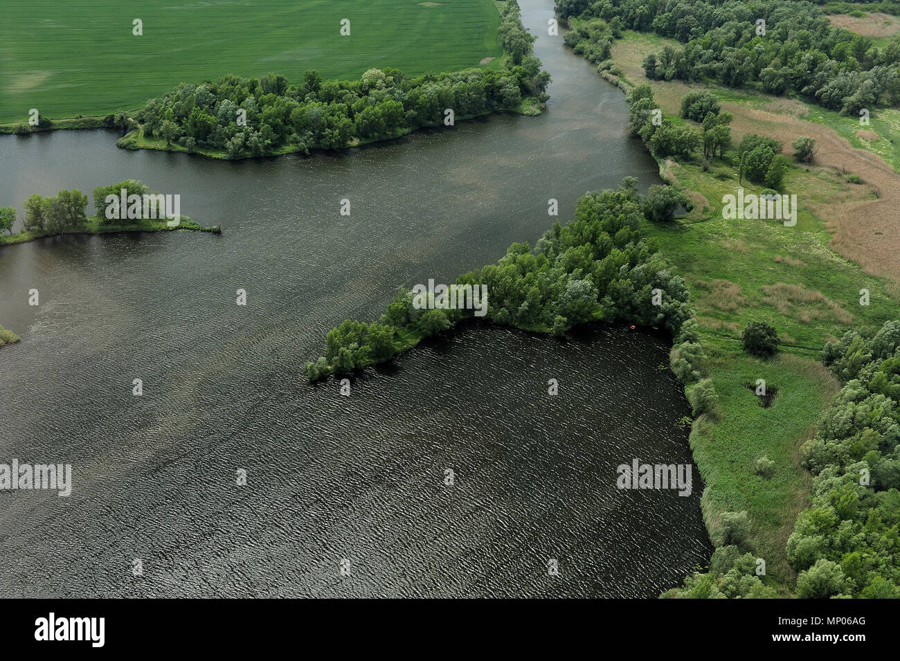 Dolny Slask, Odra, river, Polska, landscape, old, historical, season ...