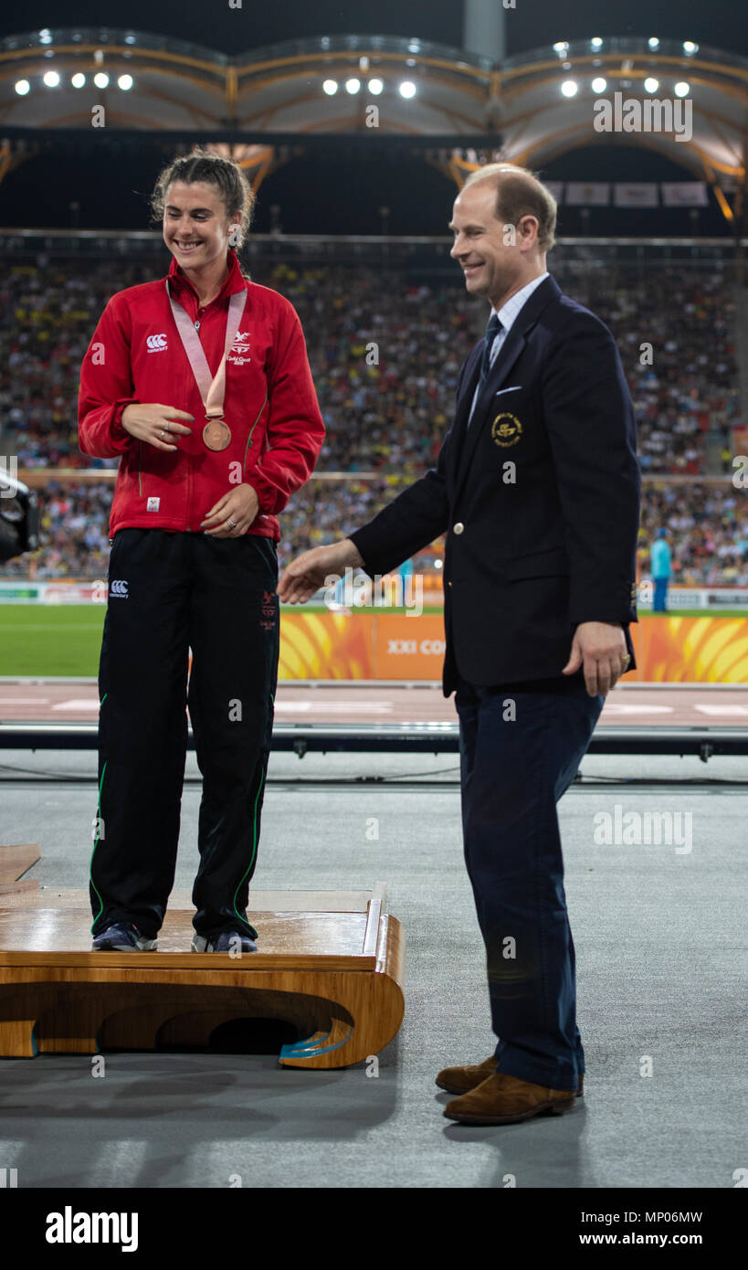 Prince Edward, The Earl of Wessex-Commonwealth Games 2018 Stock Photo ...