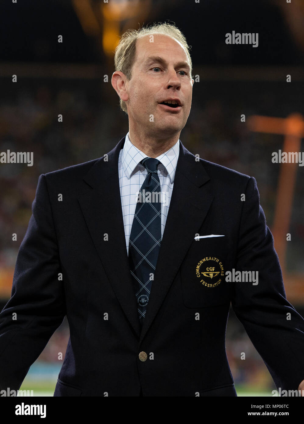 Prince Edward, The Earl of Wessex-Commonwealth Games 2018 Stock Photo ...