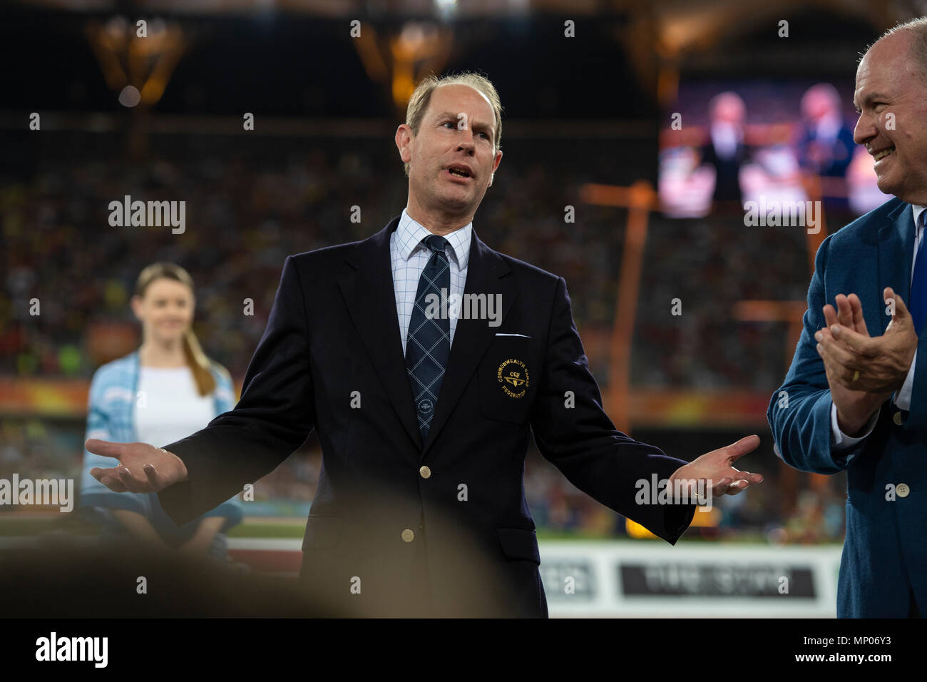 Prince Edward, The Earl of Wessex-Commonwealth Games 2018 Stock Photo ...