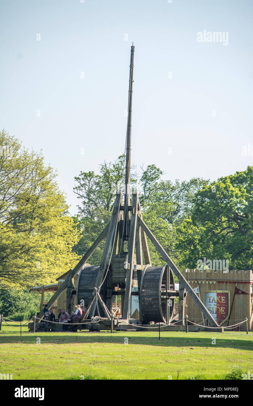 Trebuchet at Warwick Castle Stock Photo - Alamy