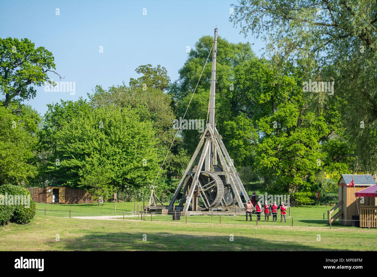 Trebuchet at Warwick Castle Stock Photo - Alamy