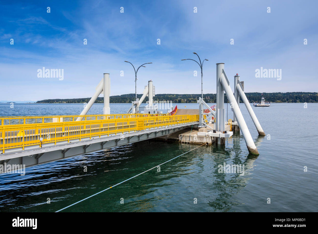 Cable ferry terminal, Buckley Bay, Vancouver Island, BC, Canada Stock ...