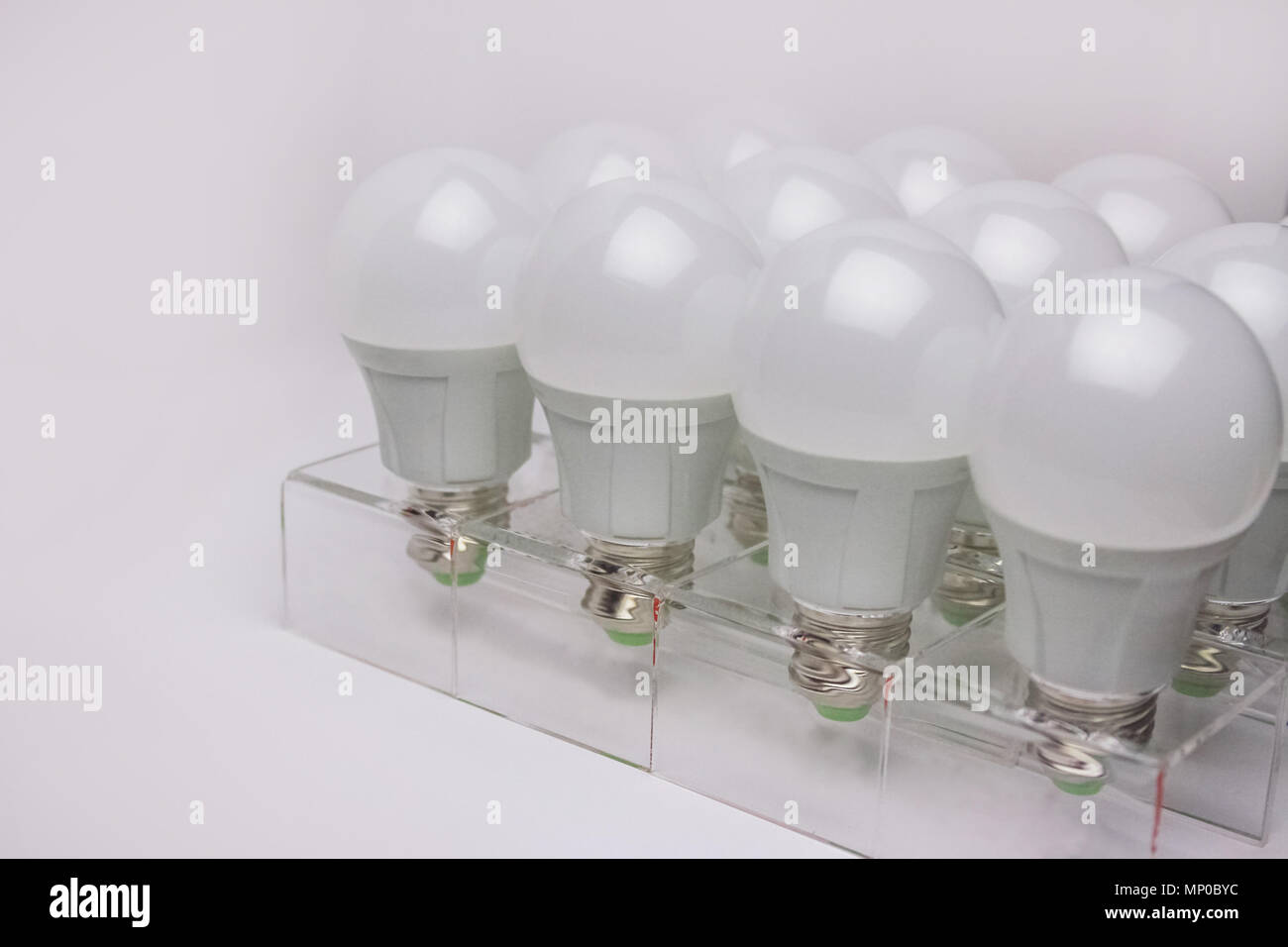 many led lamps light science and technology background Stock Photo - Alamy
