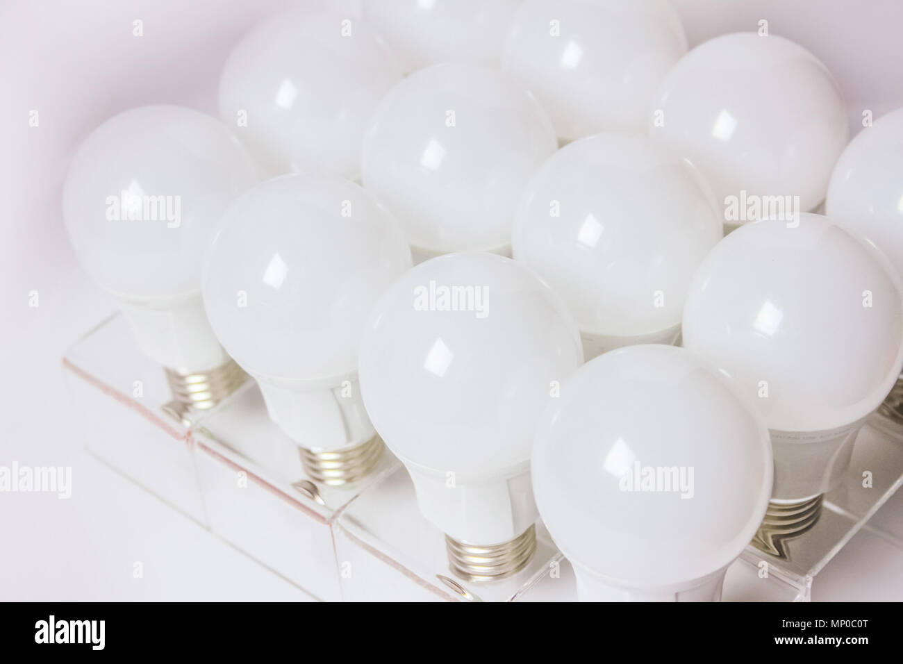 many led lamps light science and technology background Stock Photo - Alamy