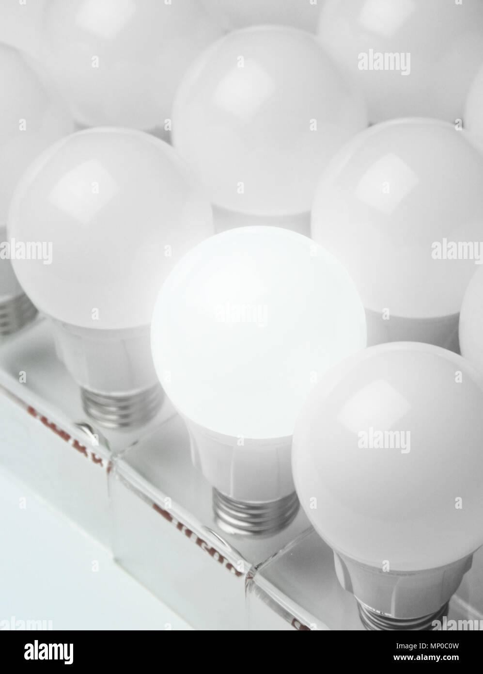 many led lamps light science and technology background Stock Photo - Alamy