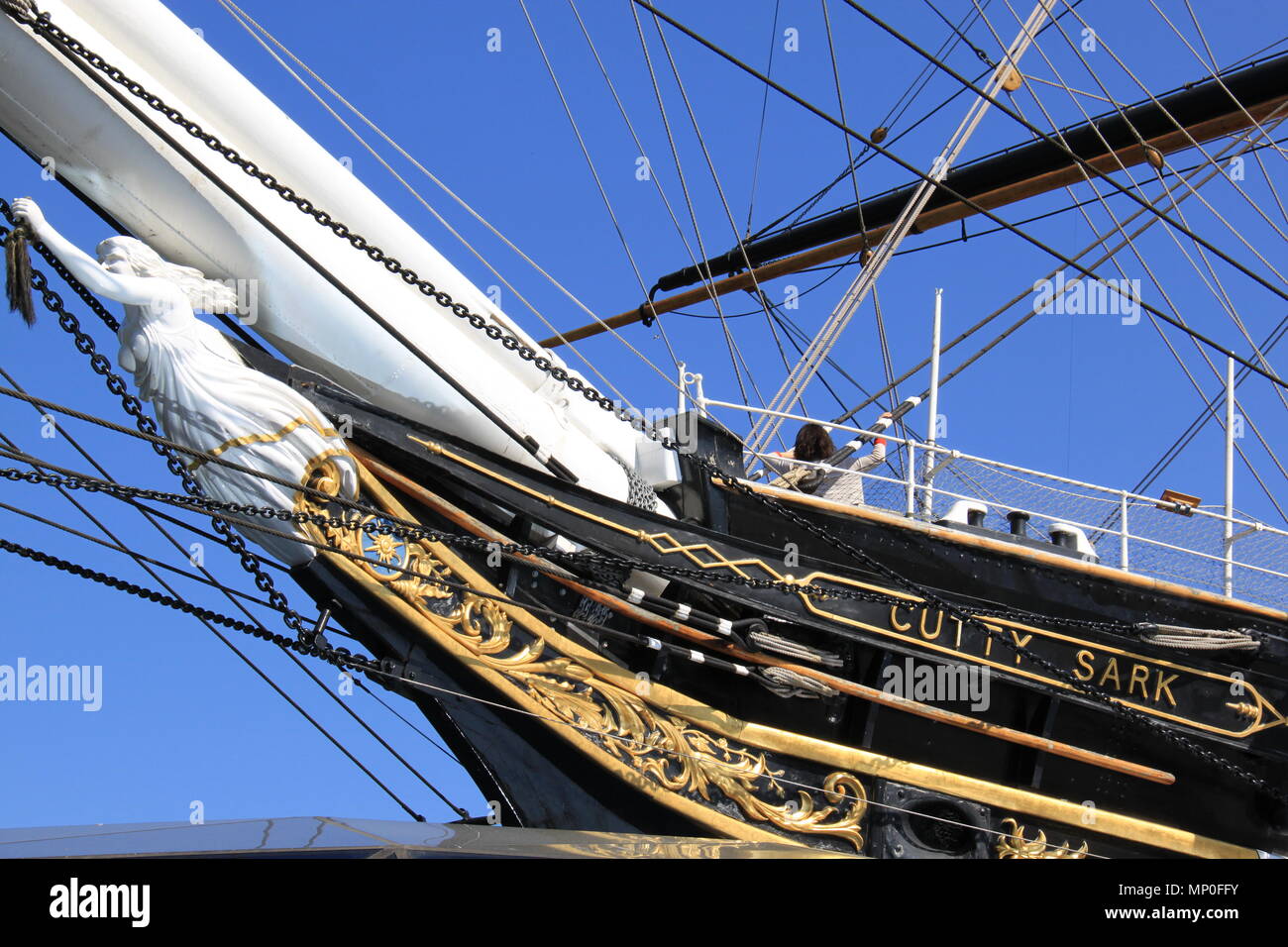 Newly restored Cutty Sark sailing ship: legendary Victorian tea clipper ...