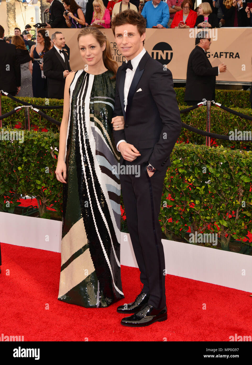 Hannah Bagshawe, Eddie Redmayne 191 at the 22nd Ann. Screen Actors ...