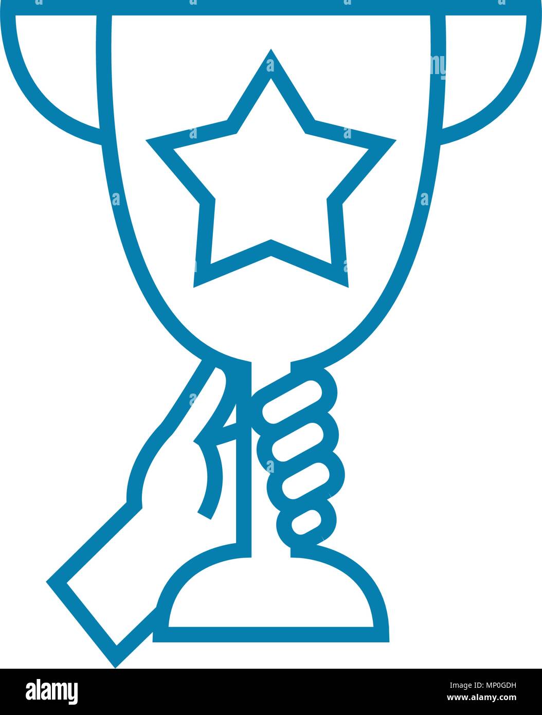 Award ceremony linear icon concept. Award ceremony line vector sign ...