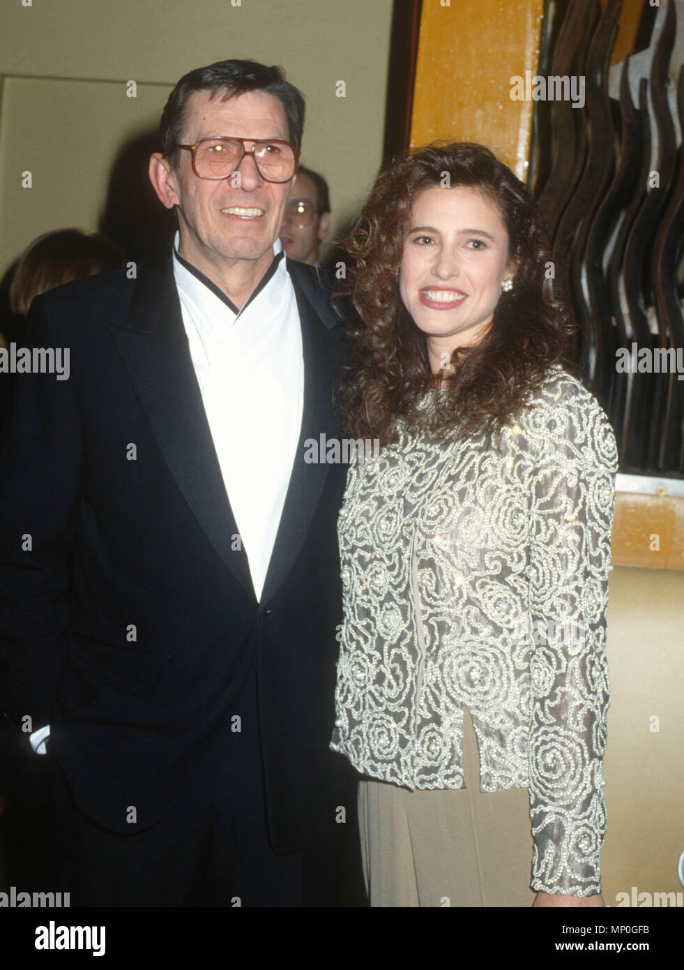 LOS ANGELES, CA - JANUARY 13: (L-R) Actor Leonard Nimoy and actress ...