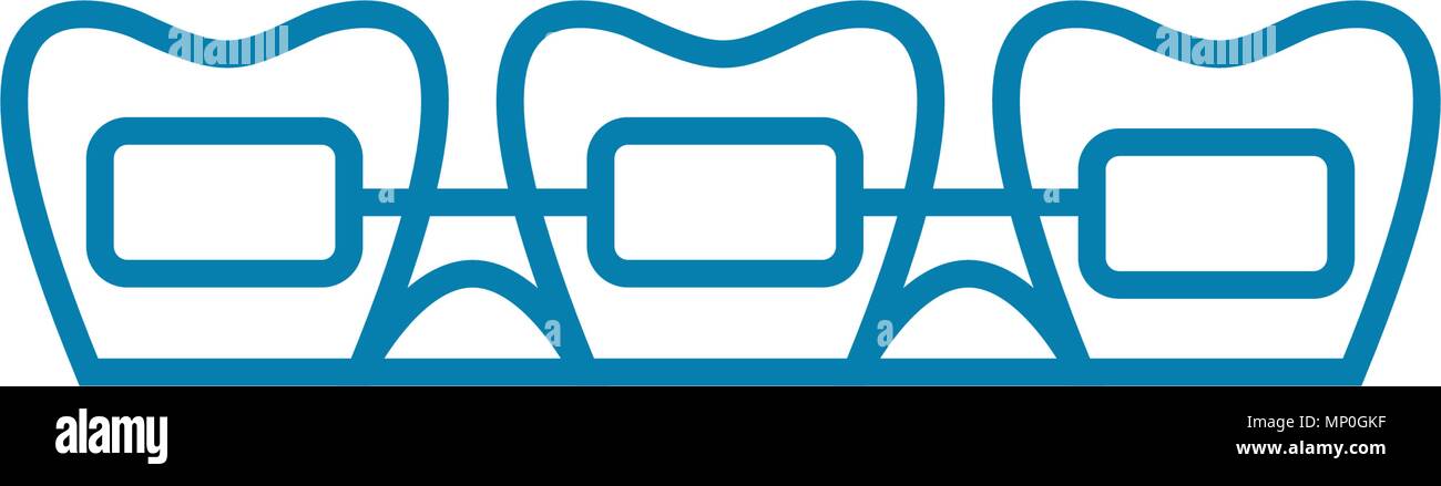 Brackets linear icon concept. Brackets line vector sign, symbol ...