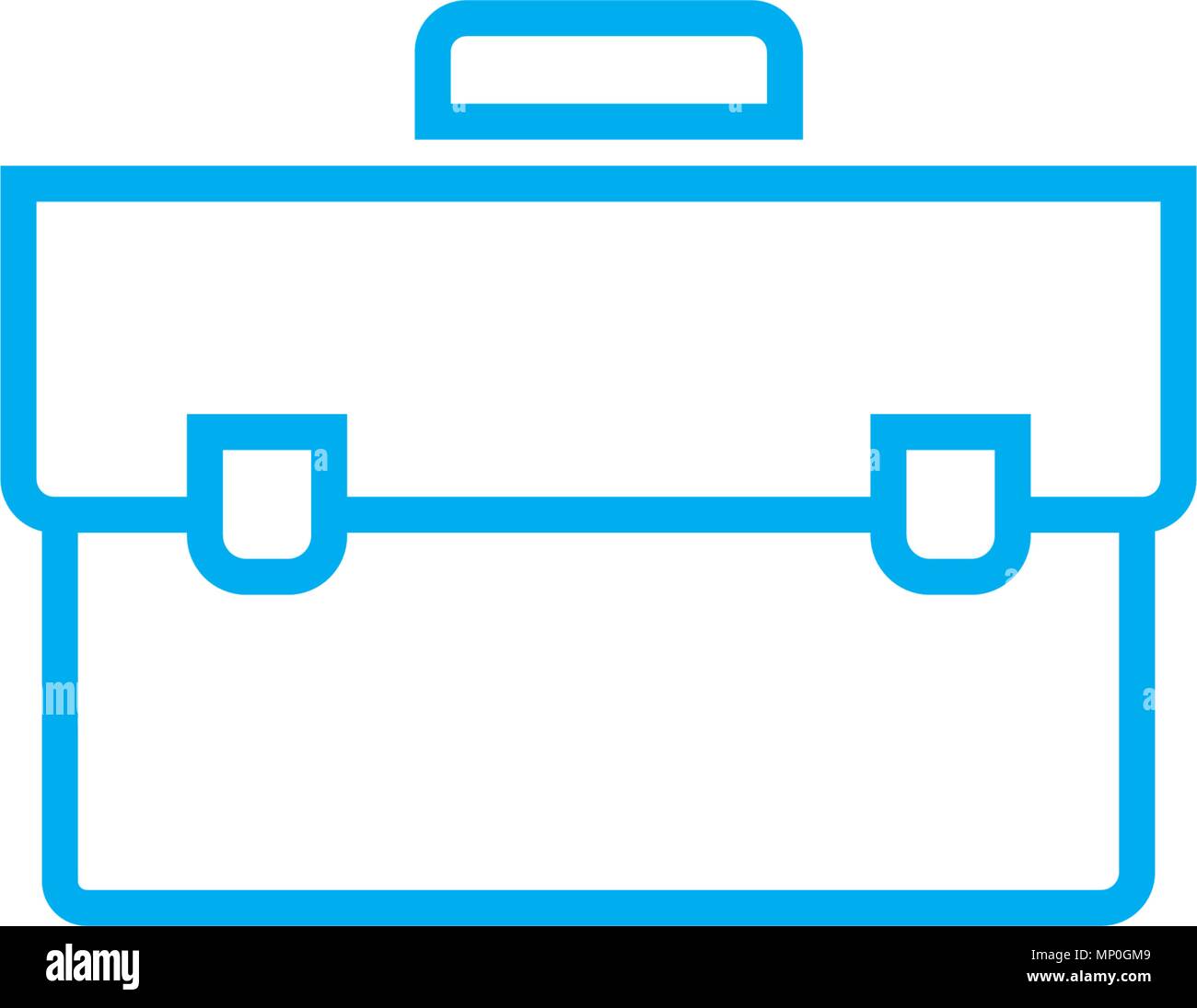 Briefcase linear icon concept. Briefcase line vector sign, symbol ...
