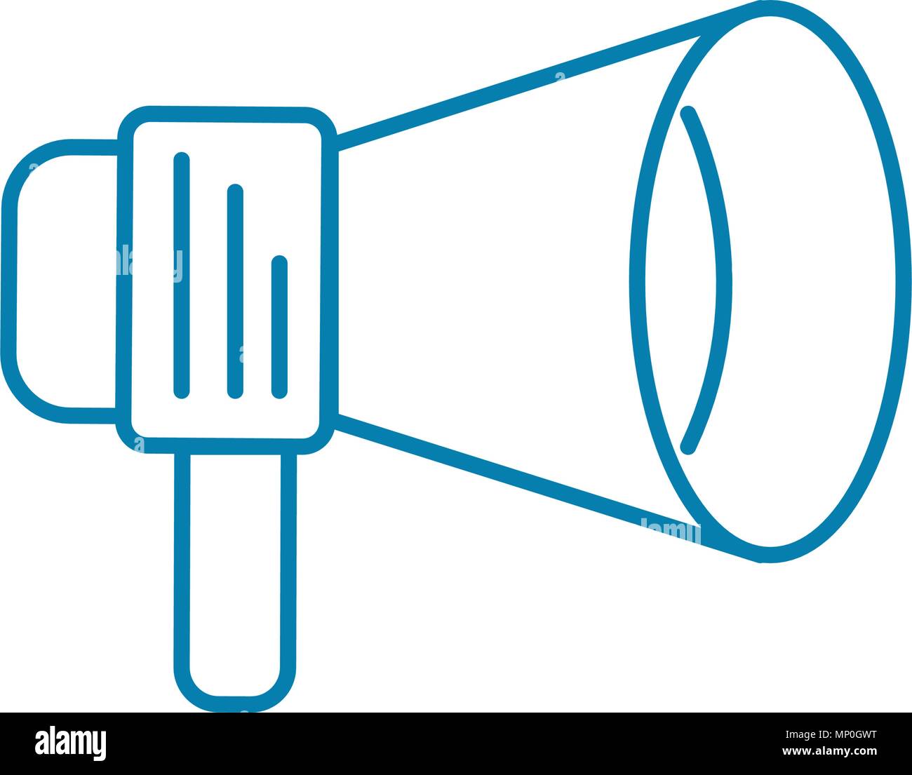 Call to action linear icon concept. Call to action line vector sign ...