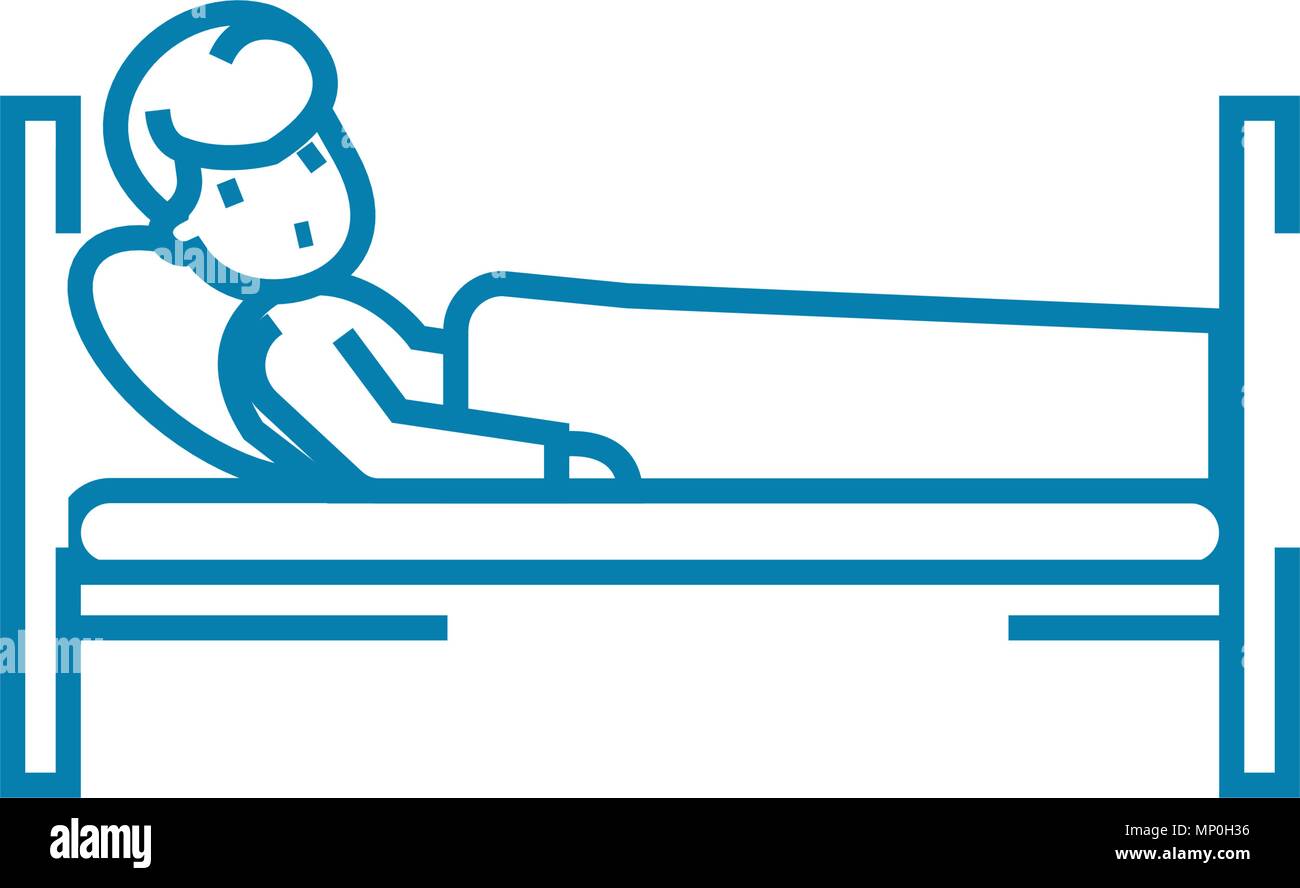 Children hospital linear icon concept. Children hospital line vector ...