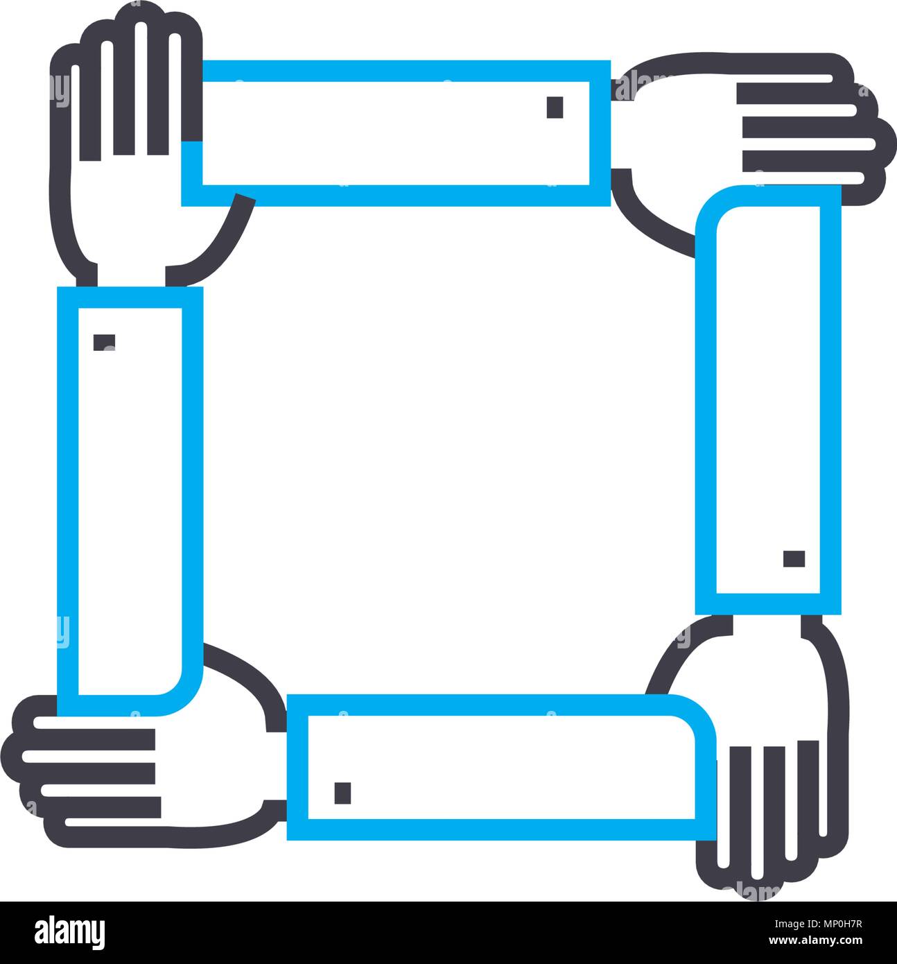 Comprehensive support linear icon concept. Comprehensive support line ... Comprehensive support linear icon concept. Comprehensive support line ...