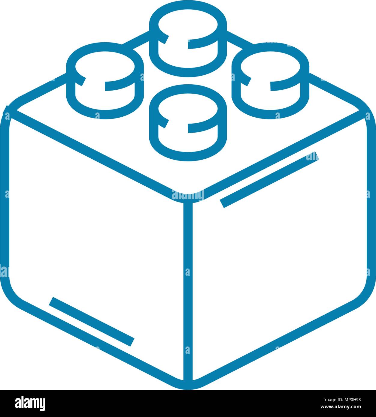 Constructor block linear icon concept. Constructor block line vector ... Constructor block linear icon concept. Constructor block line vector ...
