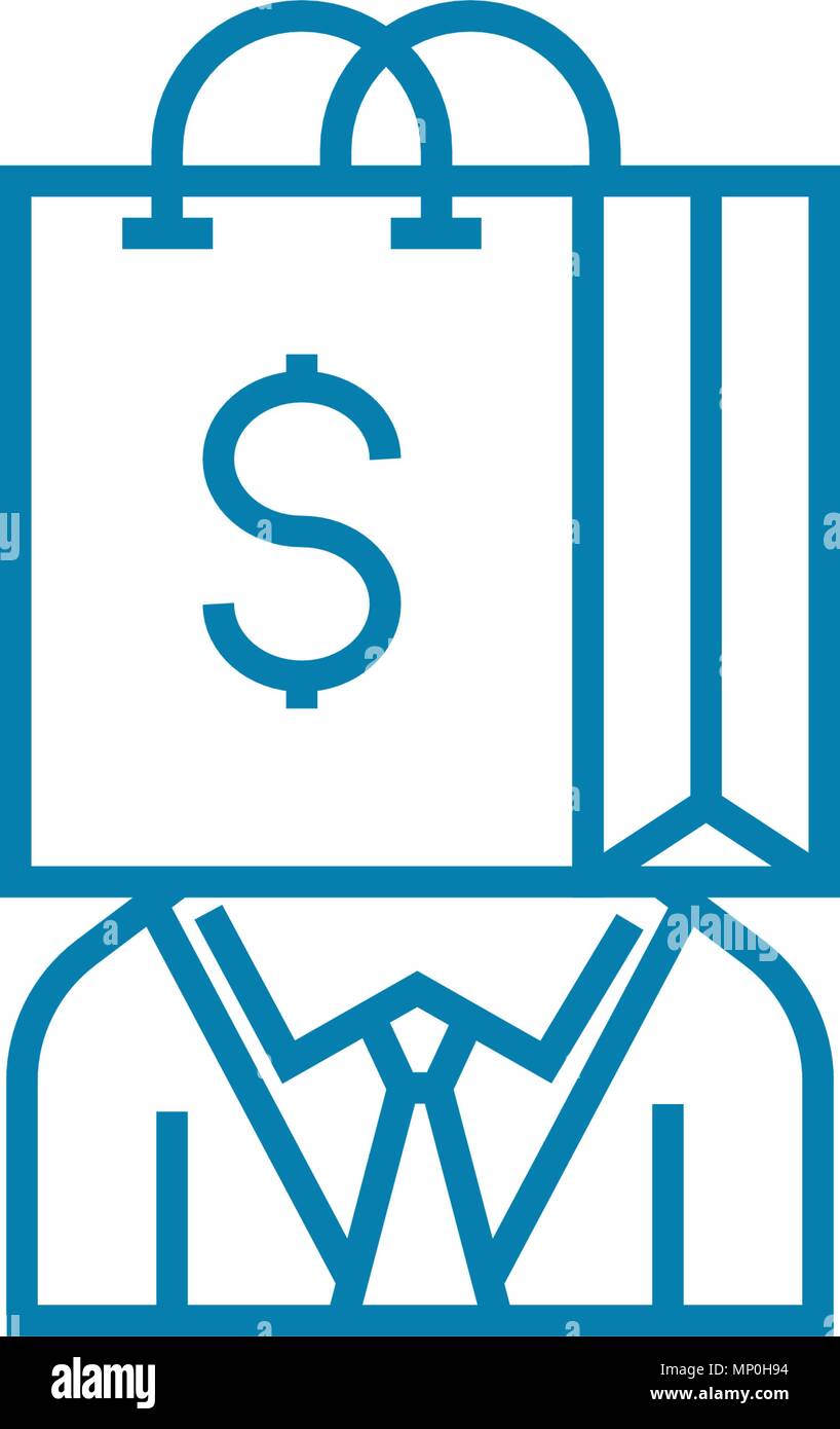 Consumer linear icon concept. Consumer line vector sign, symbol ...