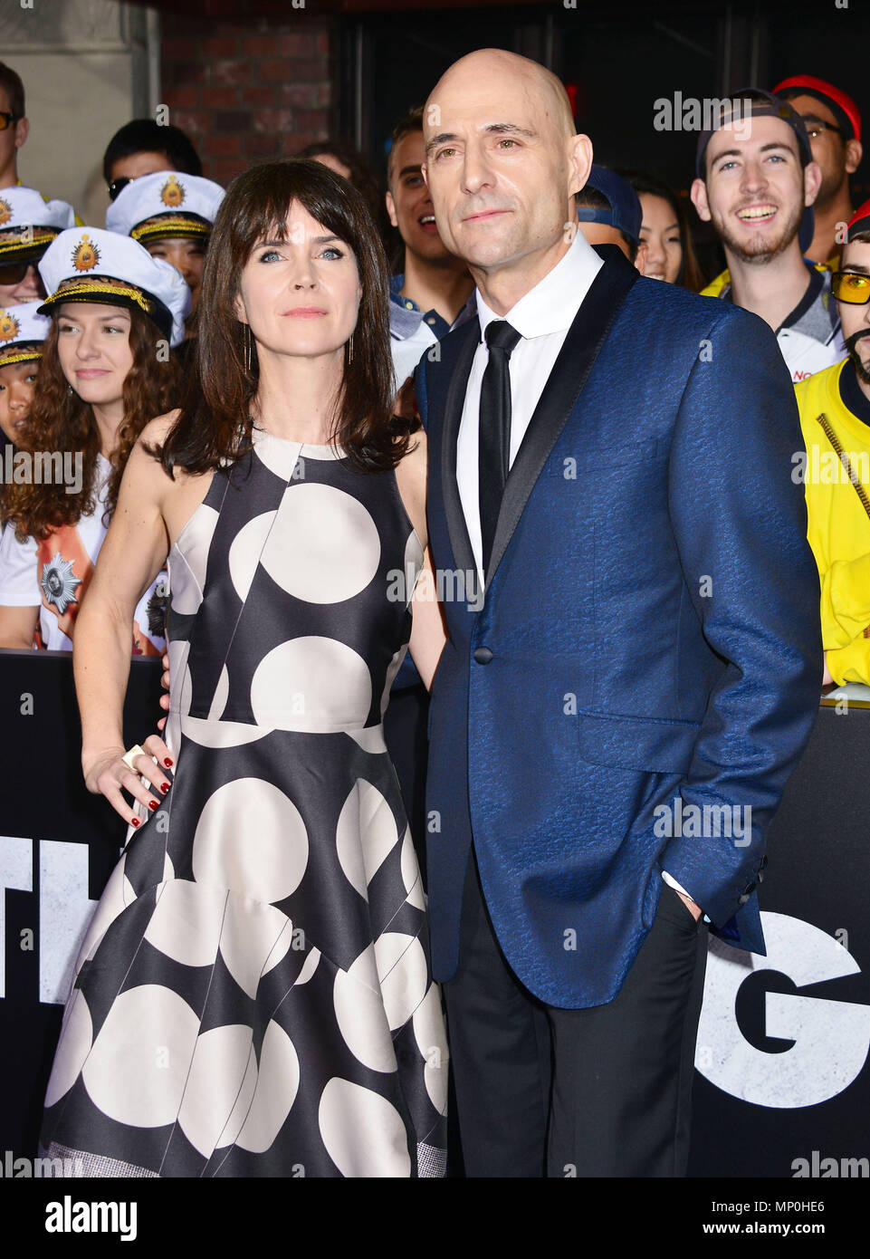 Mark Strong and wife 009 arriving the Brothers Grimsby Premiere at the ...