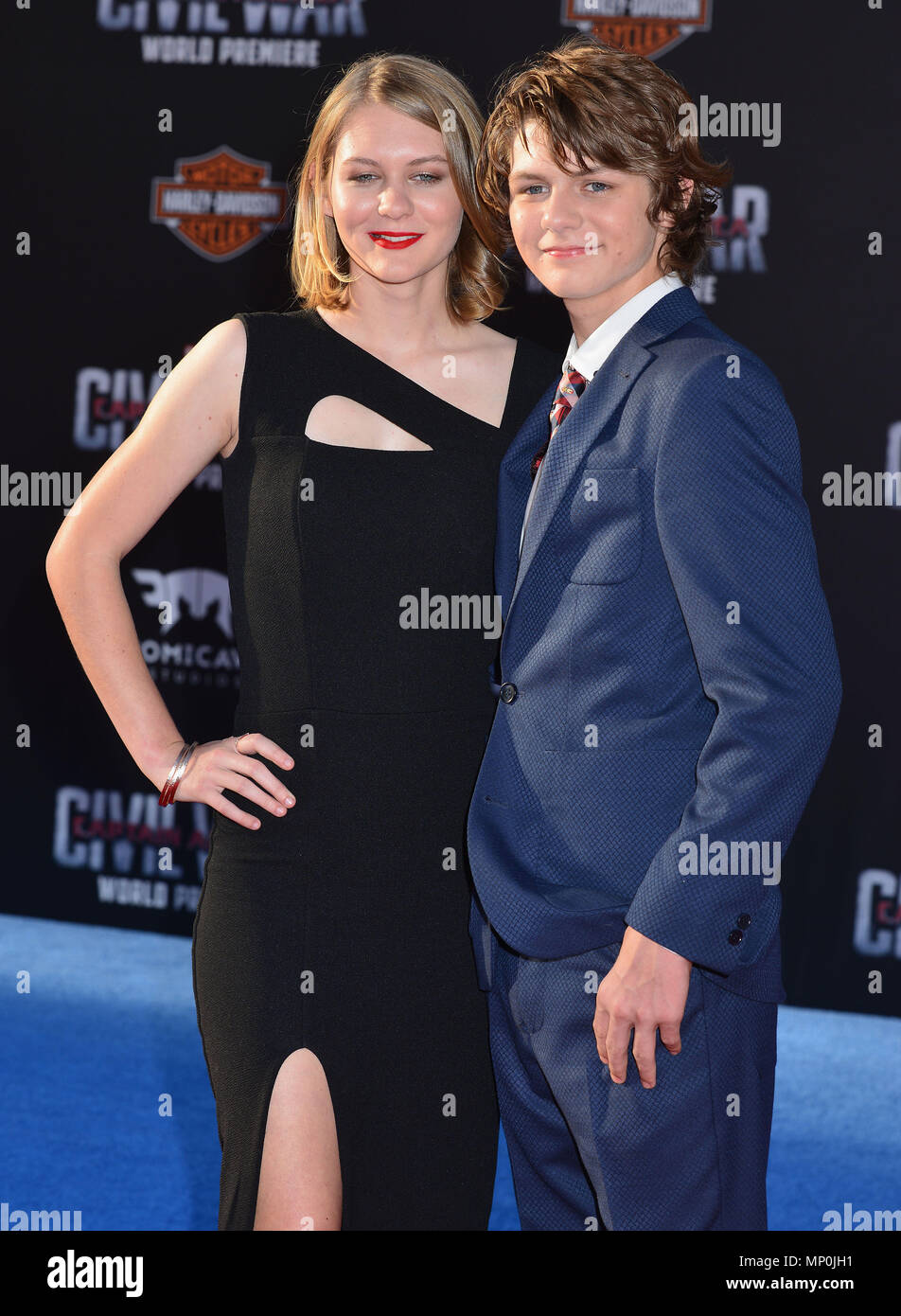Ryan Simpkins Ty Simpkins At The Captain America Civil War Premiere