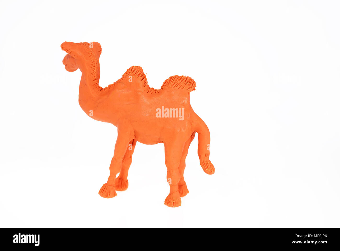 Plasticine artwork. Handmade camel. Abstract isolated photo Stock Photo ...