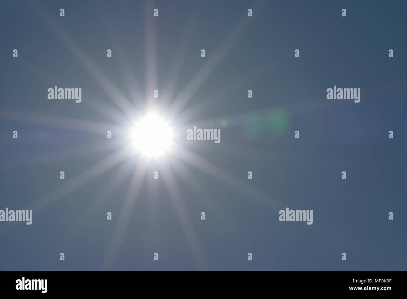 Nature background of shining sun with solar flares Stock Photo - Alamy