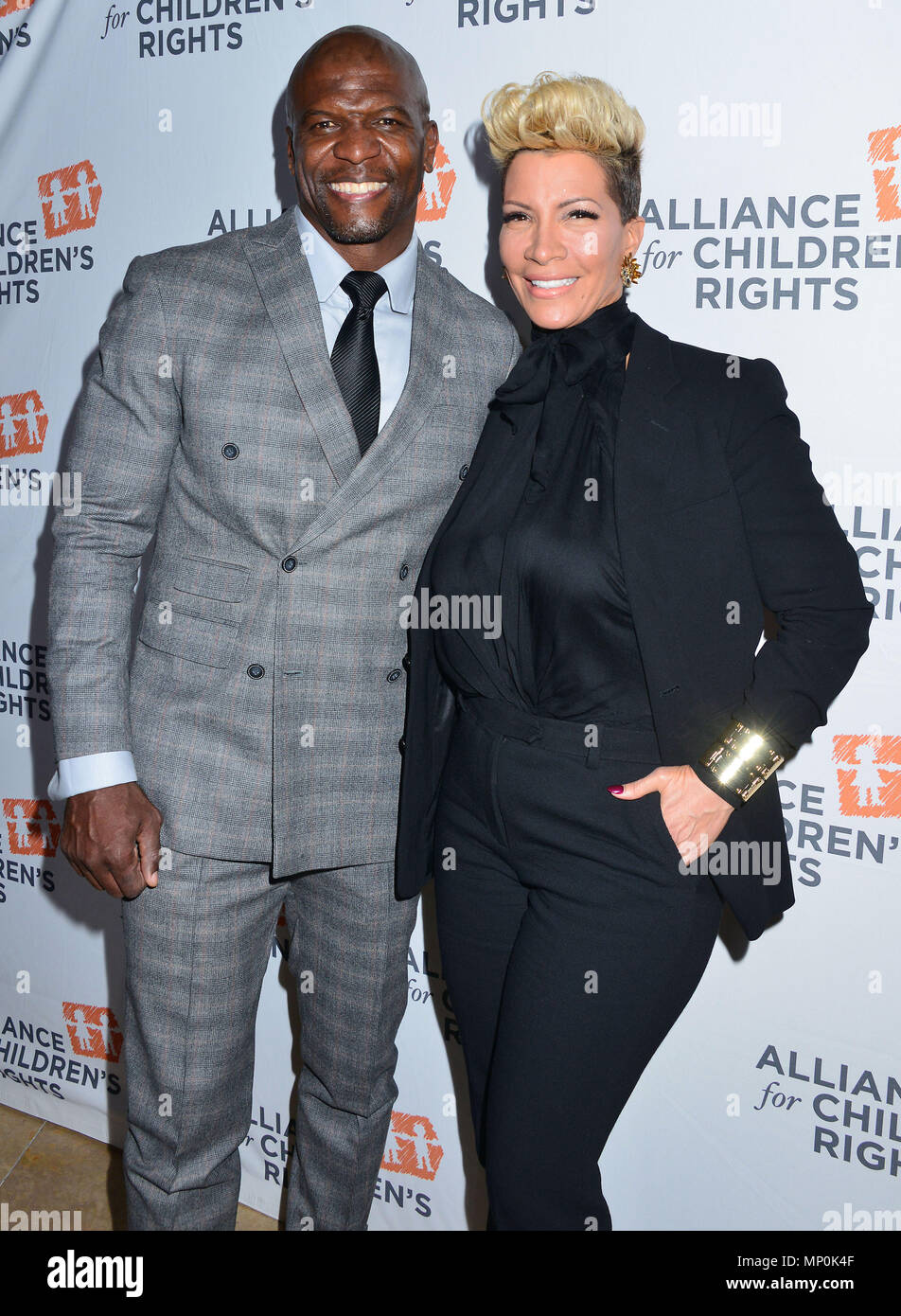 Terry Crews and wife arriving The Alliance for ChildrenÕs RightsÕ 24th ...