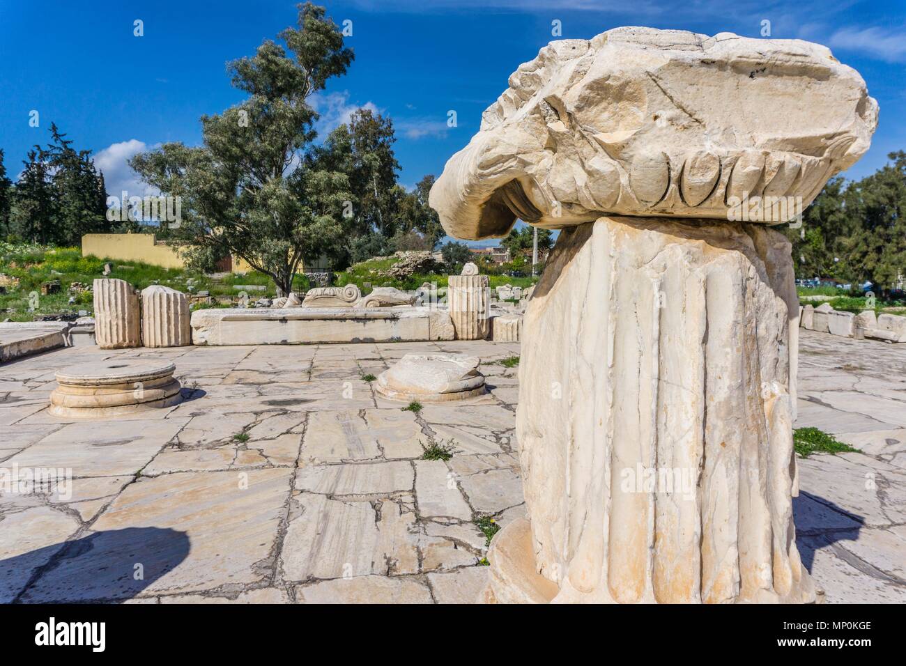 Archaeological site of Eleusis (Eleusina). The Greater Propylaia the ...