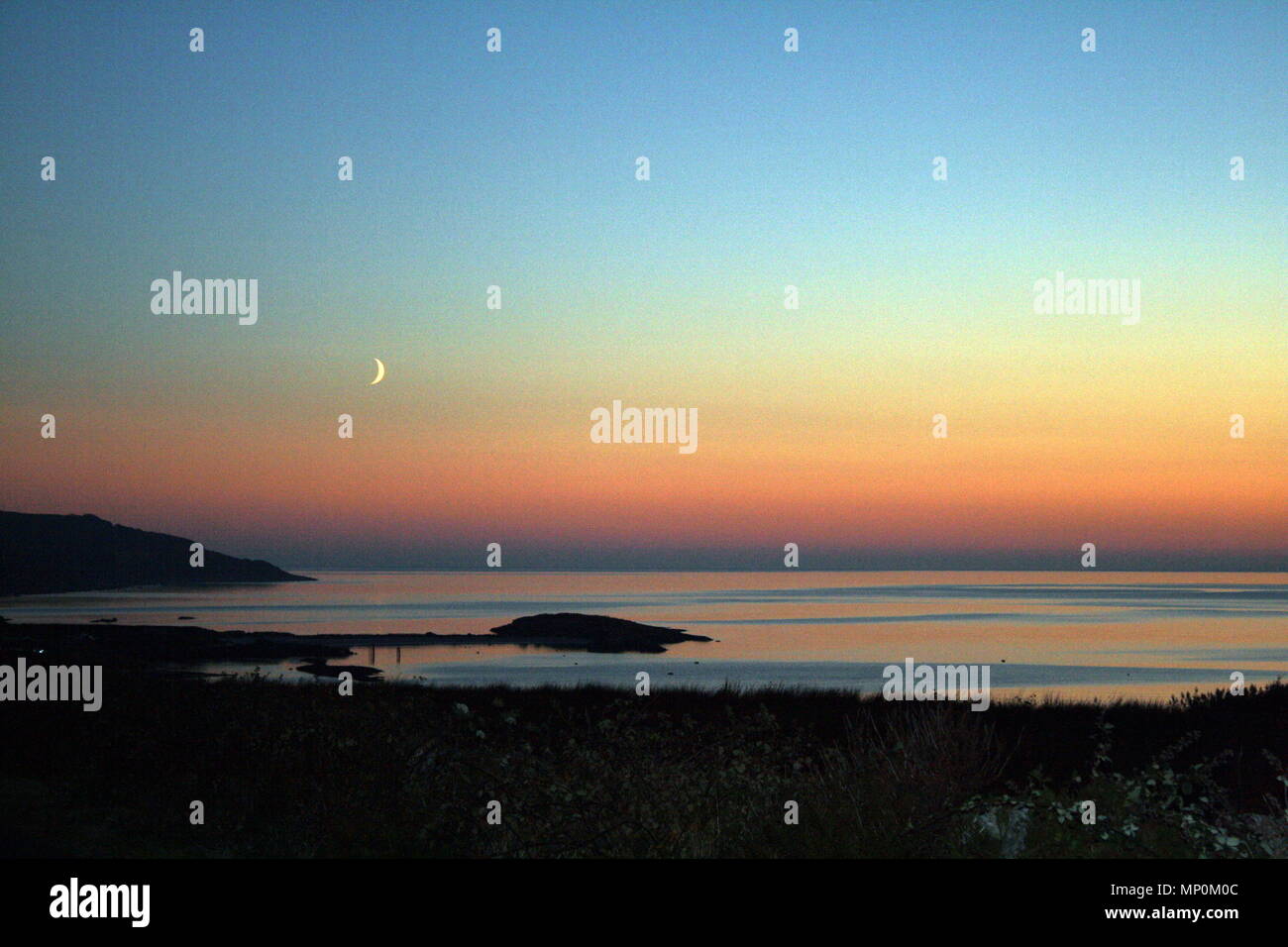 Loch Caolisport at night, Argyll, Scotland Stock Photo - Alamy