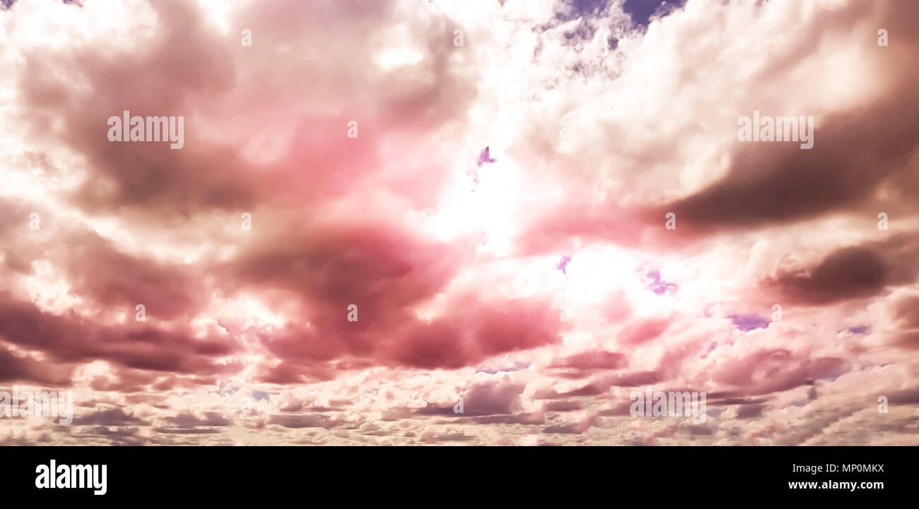 Partly rainy pink sky hi-res stock photography and images - Alamy