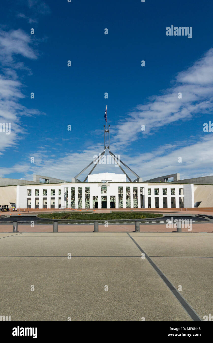 Main entrance to the new Parliament House, Canberra, Australia Stock ...