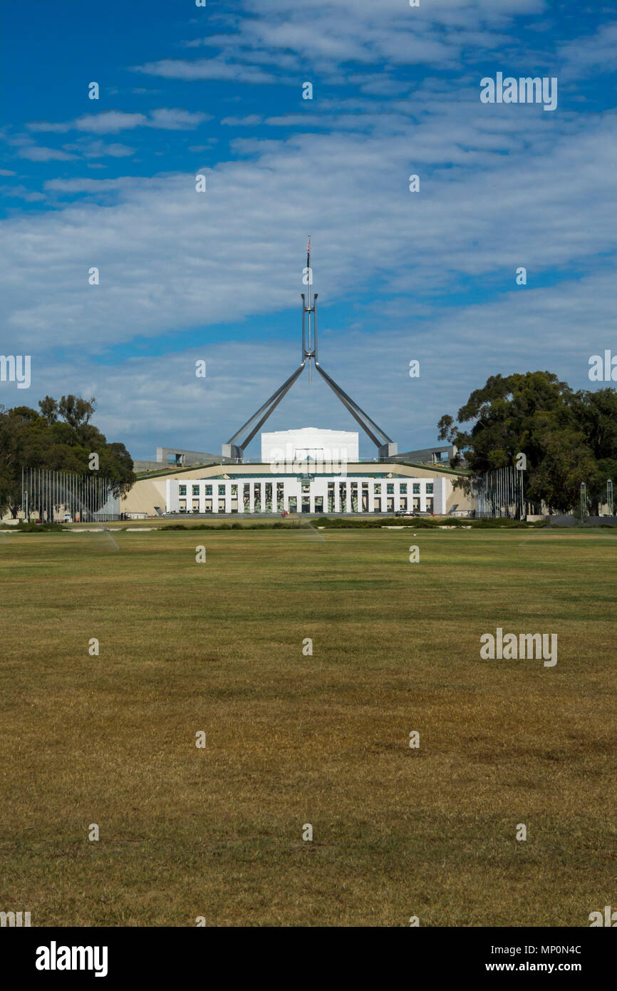 Main entrance to the new Parliament House, Canberra, Australia Stock ...