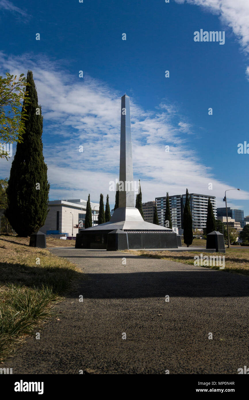 The Canberra Centenary Column, City Hill, Canberra, Australia, built to ...