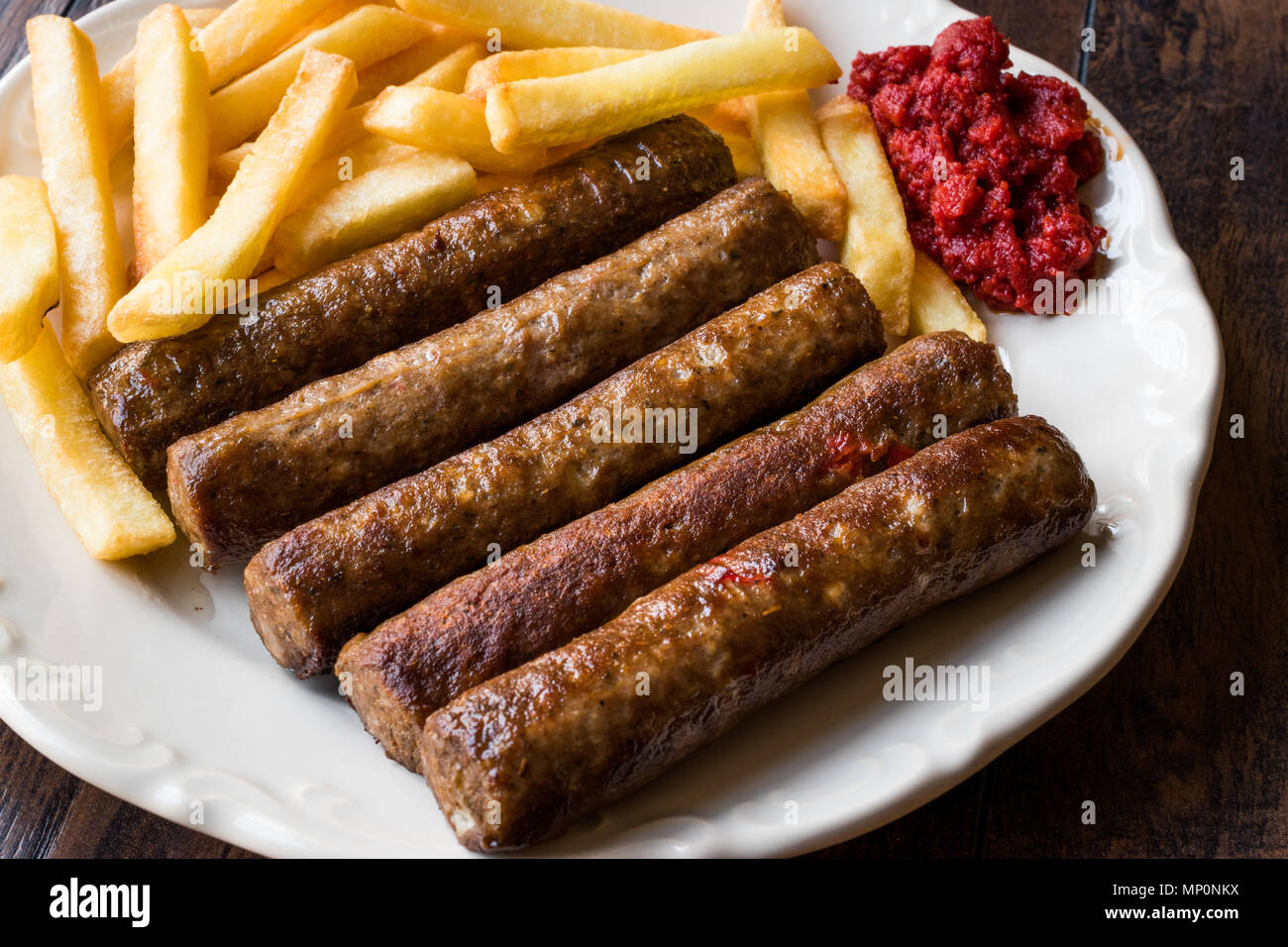 Cevapi cevapcici traditional bosnian meat hi-res stock photography and ...