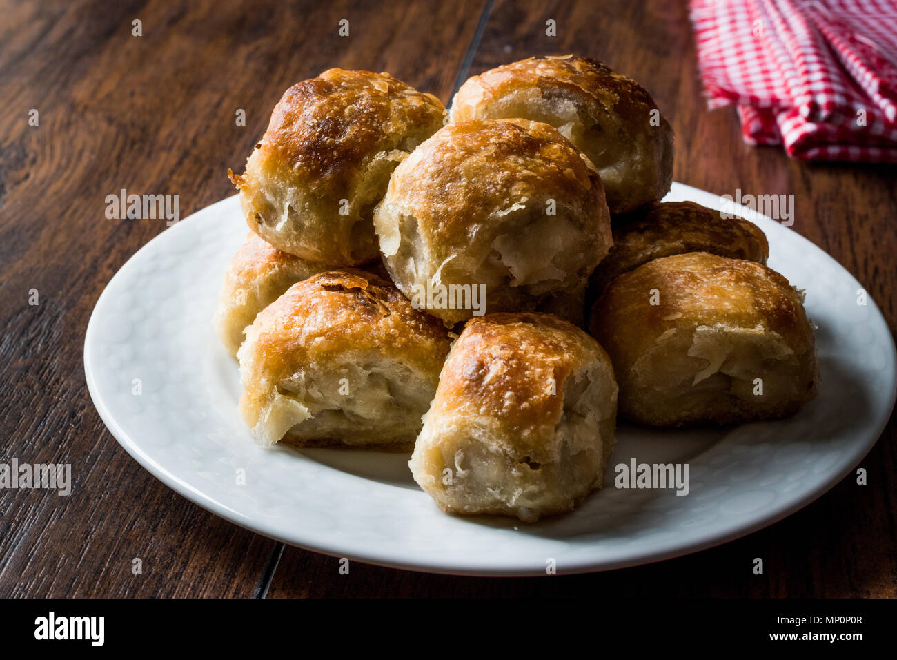 Bosnian Borek with Minced Meat / Bosnak Boregi. Traditional Food Stock ...