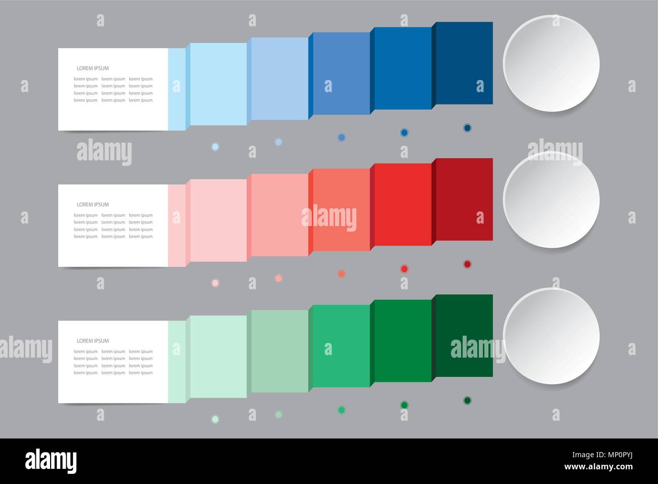 Infographic vector in shades of blue, red and green color showing in ...