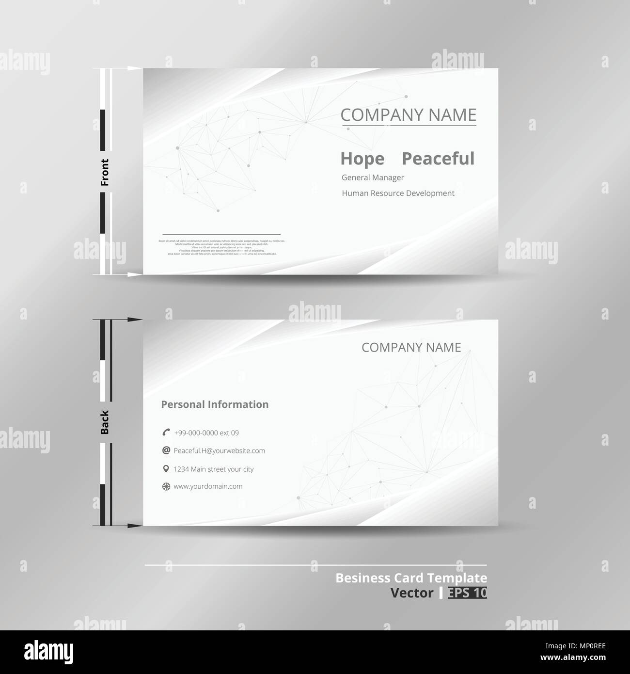 Abstract of modern technology triangle company name card background ...