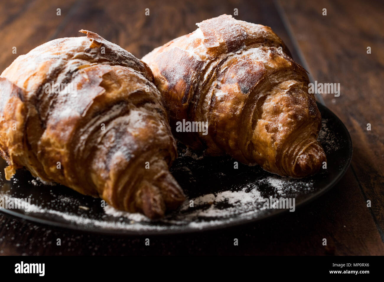 Sugar powder croissants hi-res stock photography and images - Alamy