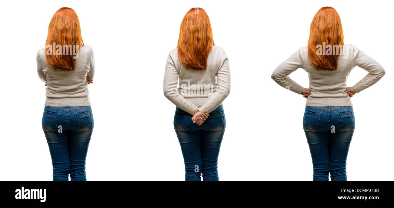 Side view pretty redhead girl hi-res stock photography and images - Alamy