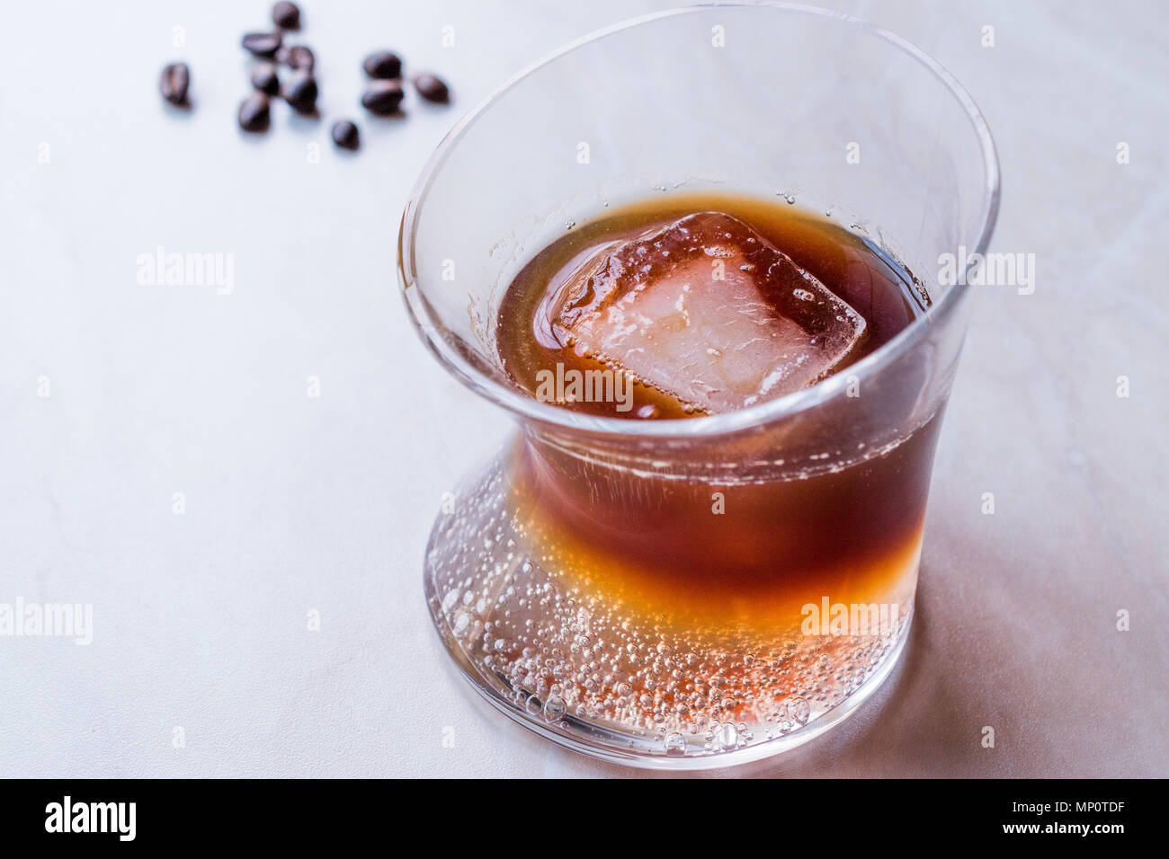 Espresso Tonic with ice in Glass. Beverage Concept Stock Photo - Alamy