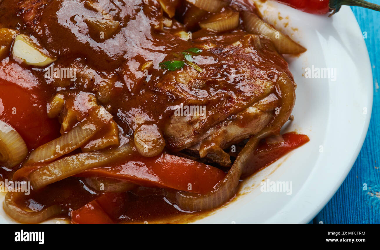 African chicken Style of Macao , close up Stock Photo - Alamy