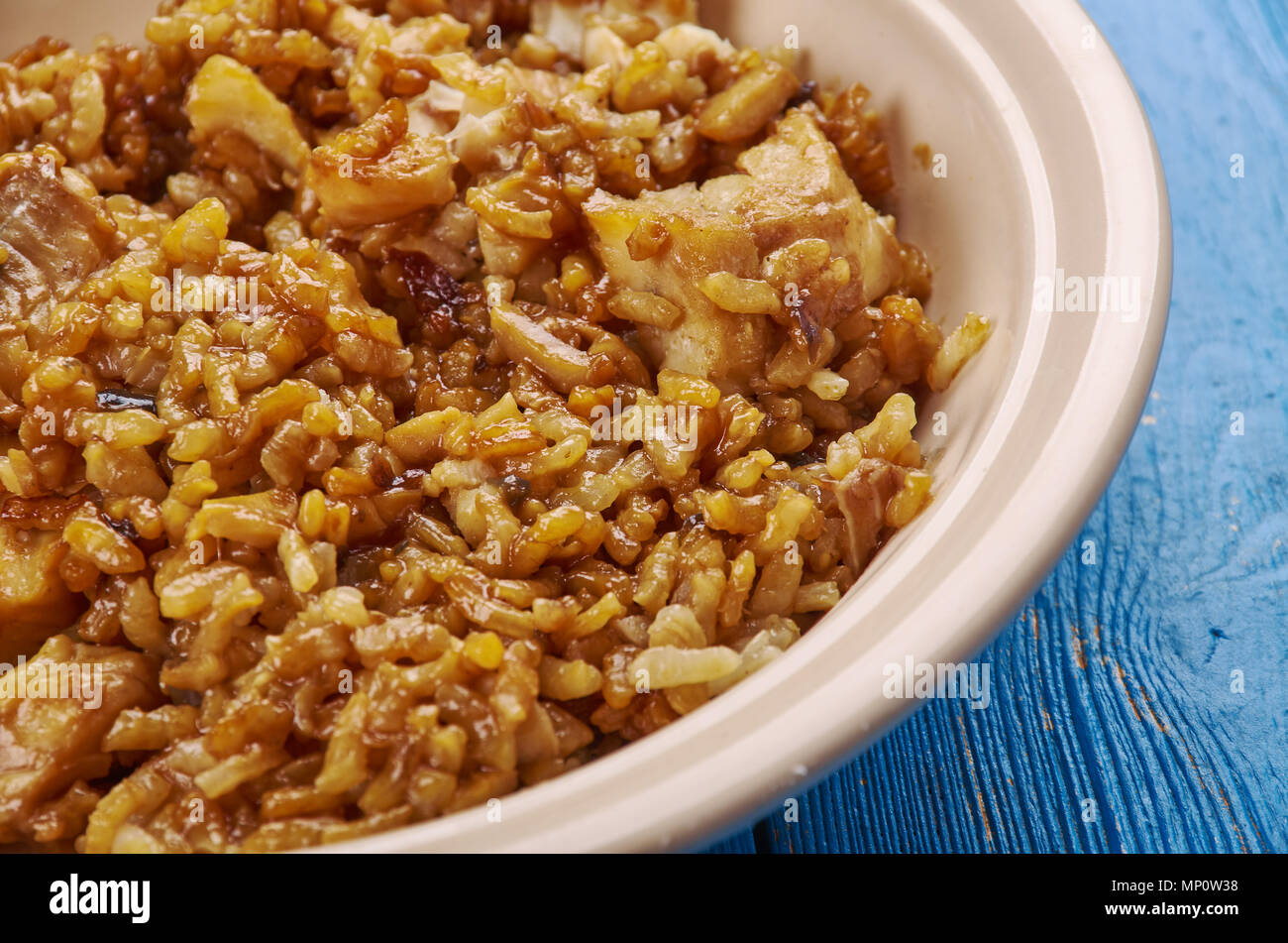 Croatian-style cuttlefish risotto, Risotto made with cuttlefish or ...