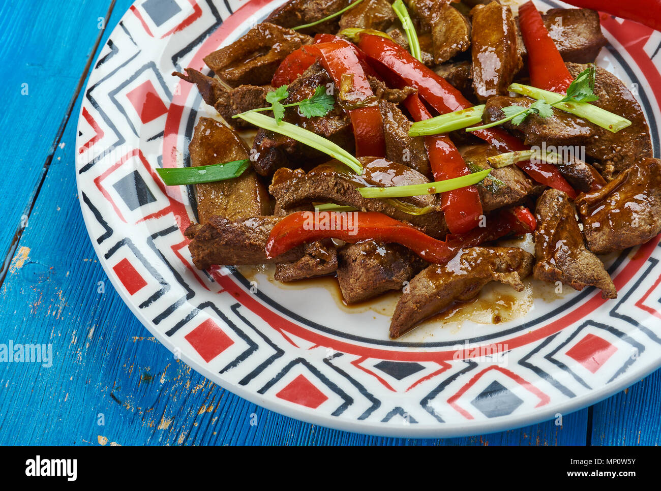 Mutton kidney roasted, Dungan cuisine Stock Photo - Alamy