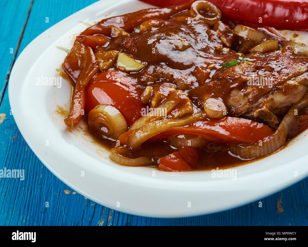 African chicken Style of Macao , close up Stock Photo - Alamy