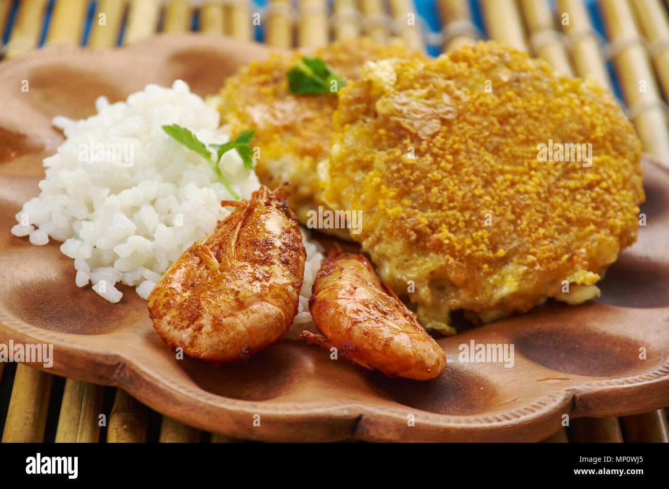 Blackbeard's Crab Cakes , great seafood close up Stock Photo - Alamy